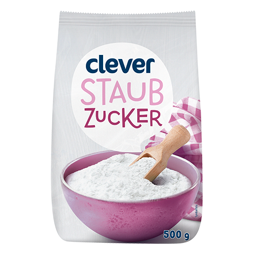 Staubzucker, 500 g | clever