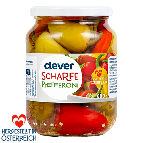 Pfefferoni scharf, 600g | clever