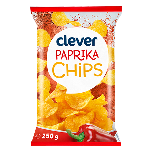Paprika Chips, 250g | clever