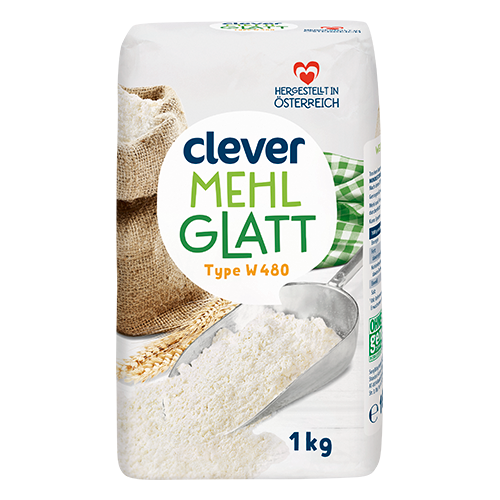 Mehl Glatt Type W480, 1kg | clever