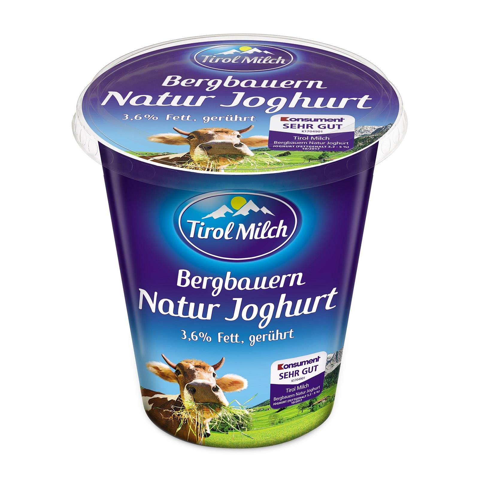 Tirol Milch Naturjoghurt gerührt 3.6% | BILLA Online Shop