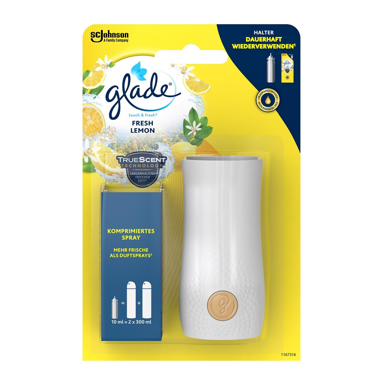 Glade Touch & Fresh Fresh Lemon Minispray | BILLA Online Shop