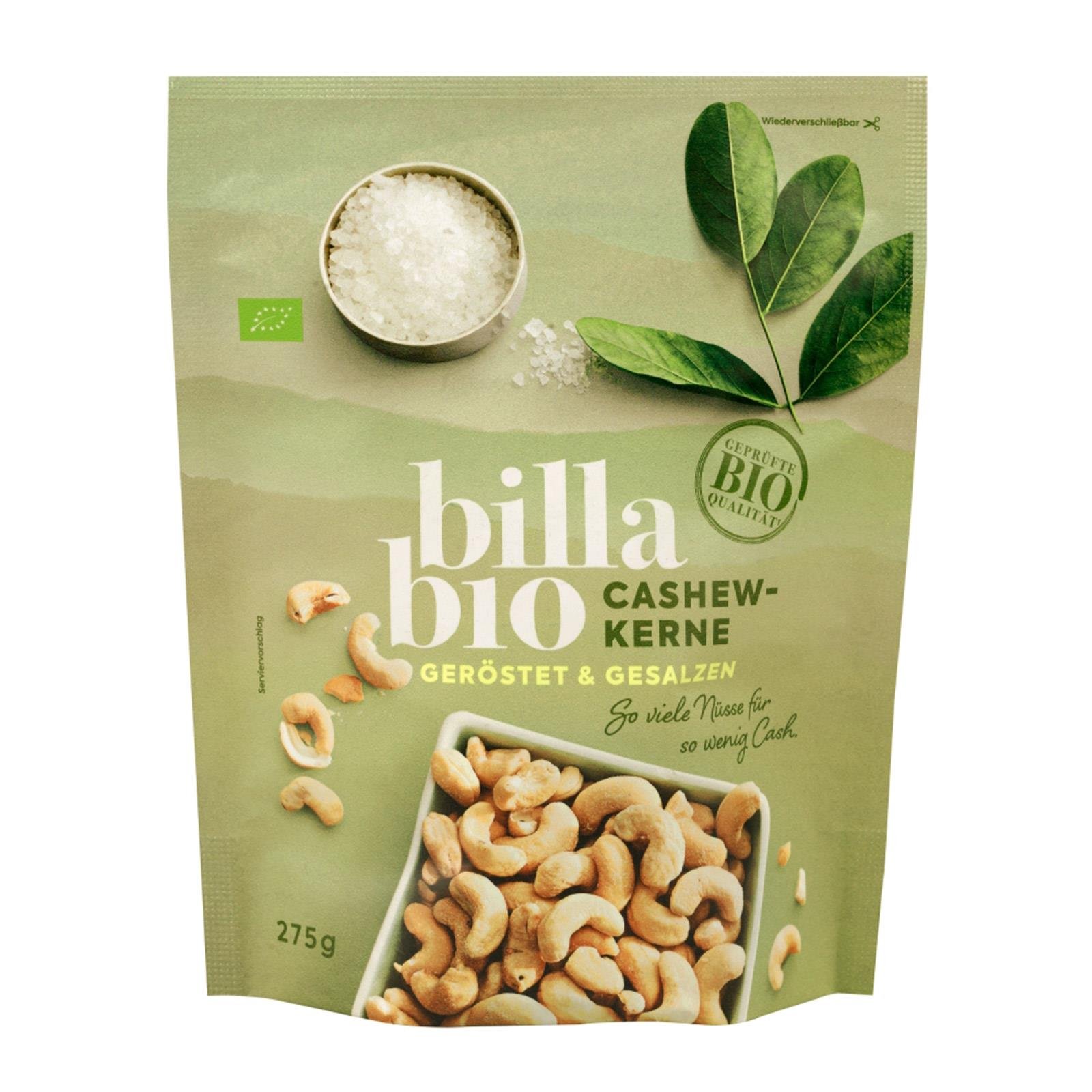 BILLA Bio Cashewkerne geröstet & gesalzen | BILLA Online Shop