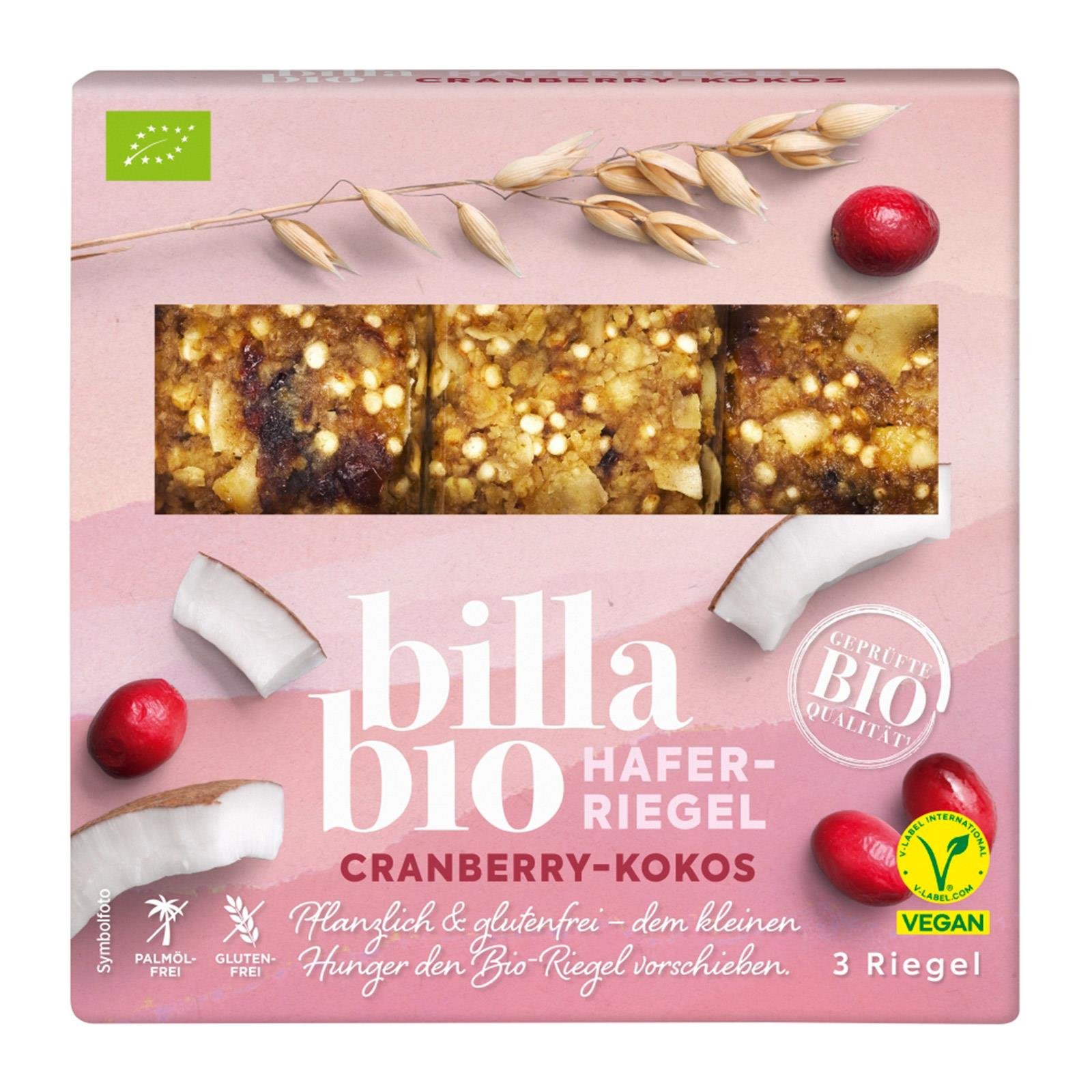 BILLA Bio Cranberry-Kokos Haferriegel | BILLA Online Shop