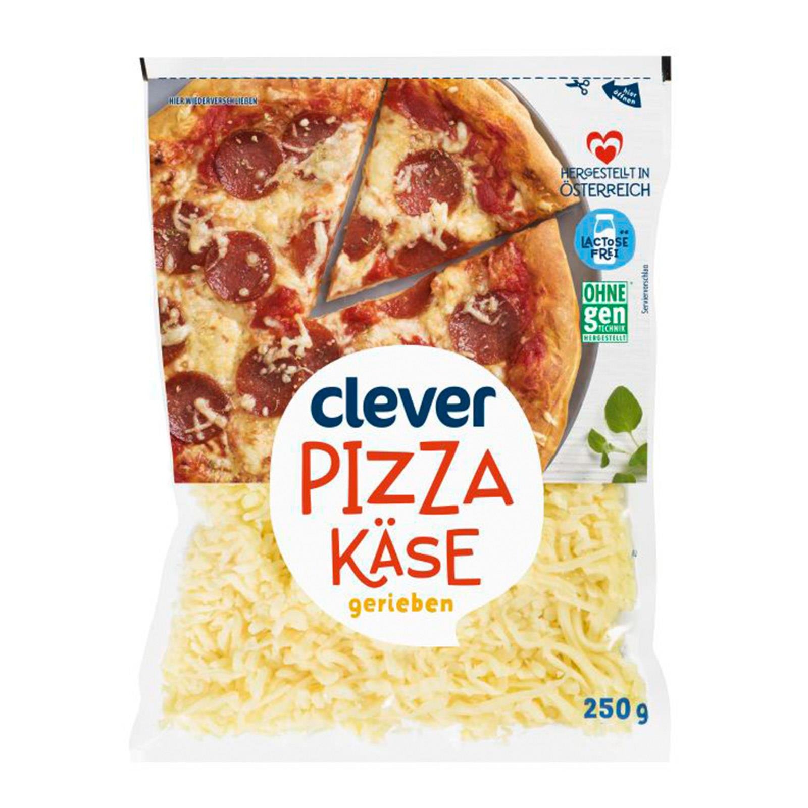 Clever Pizzakäse gerieben | BILLA Online Shop