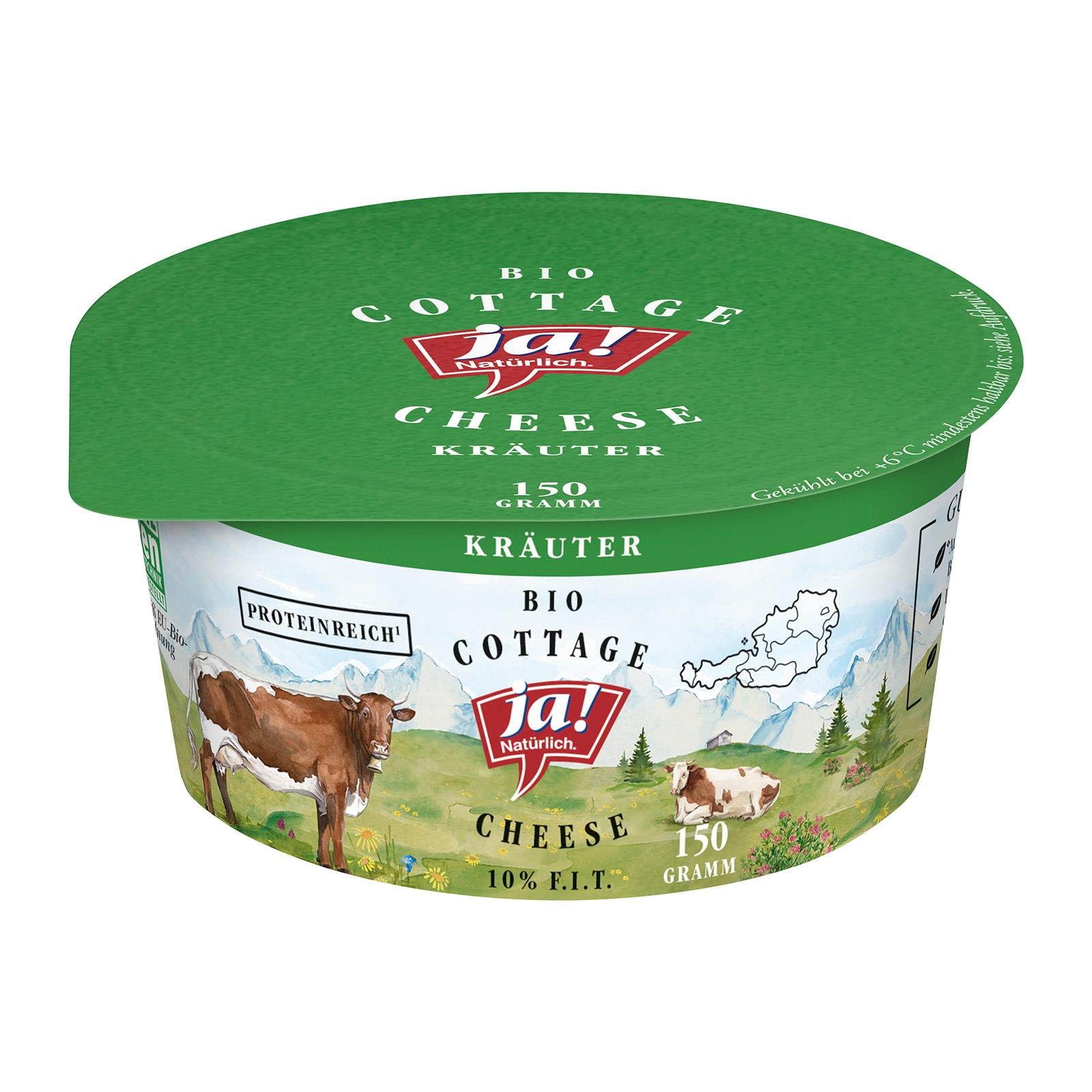 Ja! Natürlich Cottage Cheese Kräuter 10% | BILLA Online Shop
