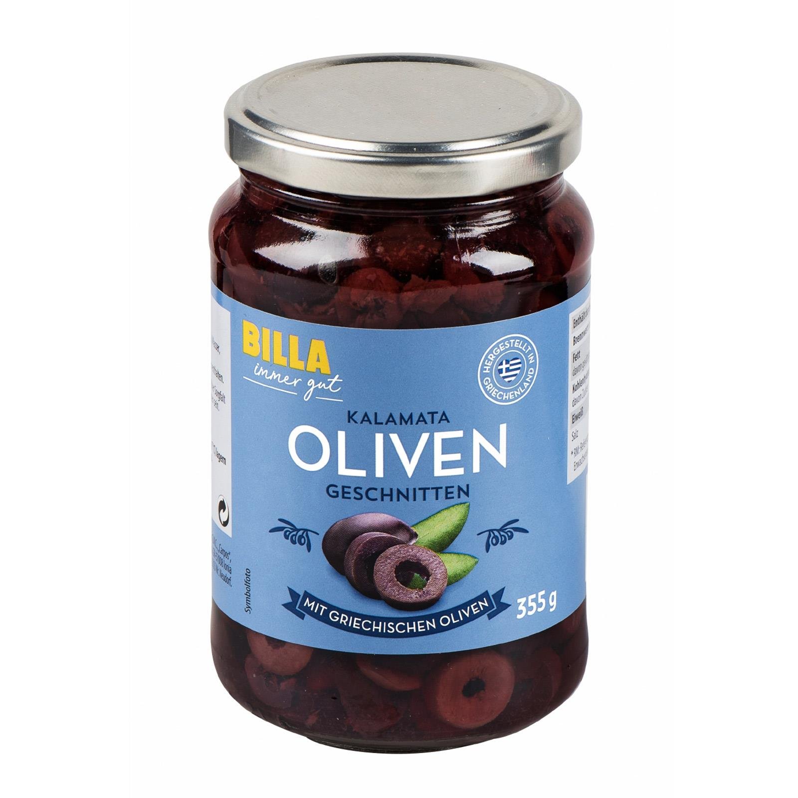 BILLA Kalamata Oliven geschnitten | BILLA Online Shop