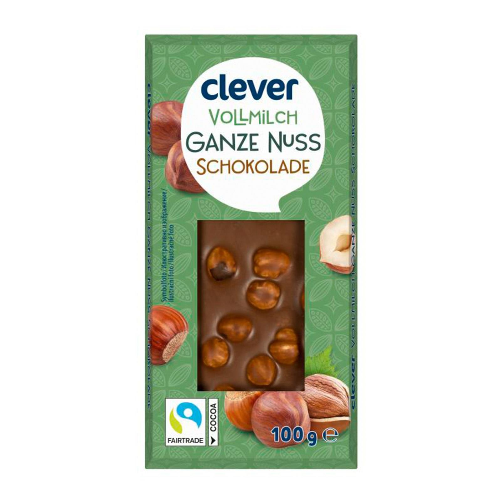 Clever Ganze Nuss Schokolade | BILLA Online Shop