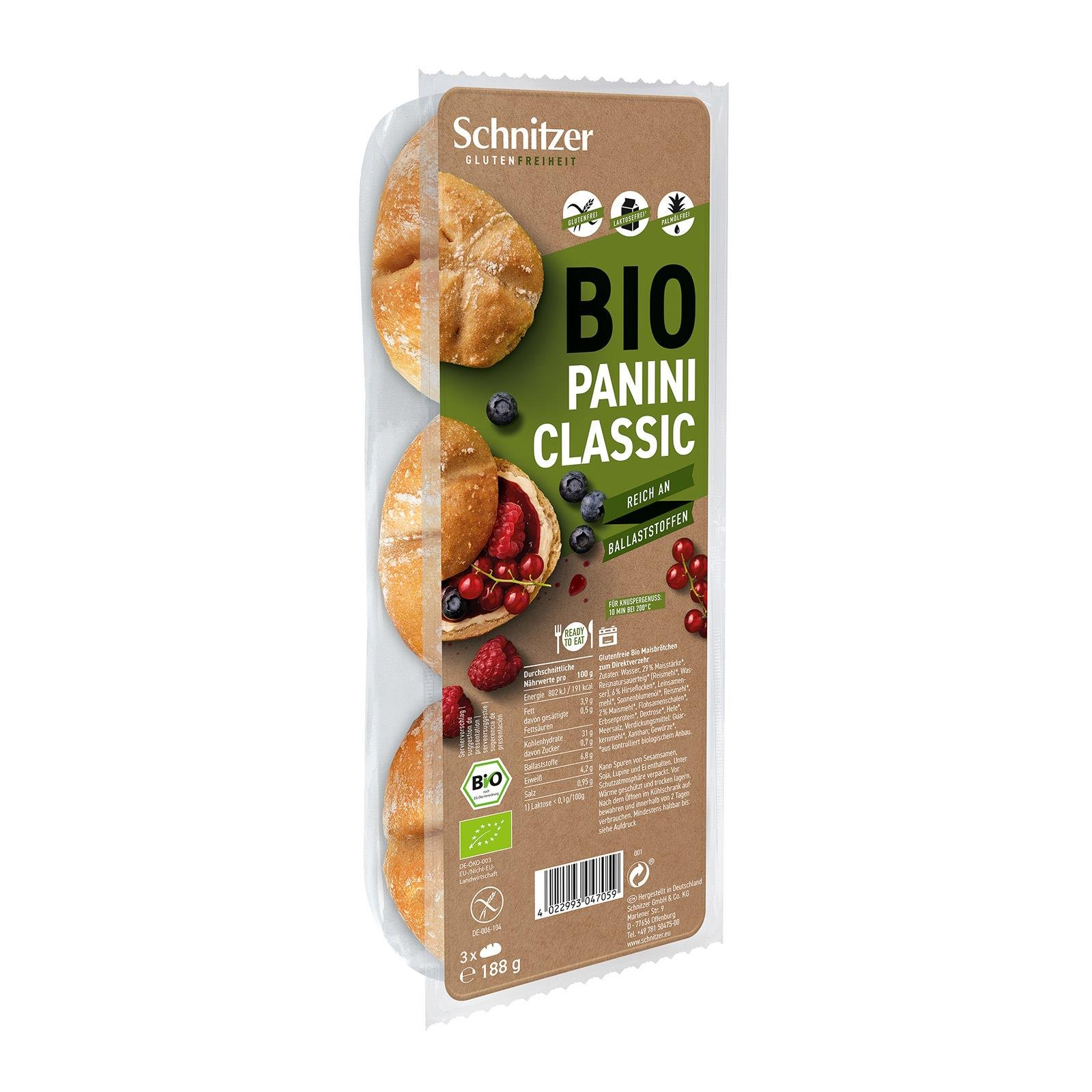 Schnitzer Bio Panini Classic Glutenfrei | BILLA Online Shop
