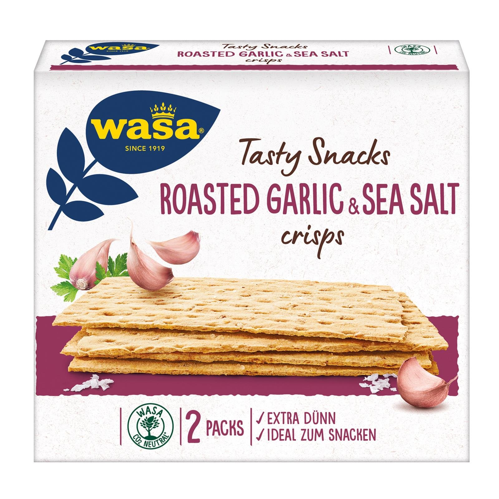 Wasa Tasty Snacks Knoblauch & Meersalz Crisps | BILLA Online Shop