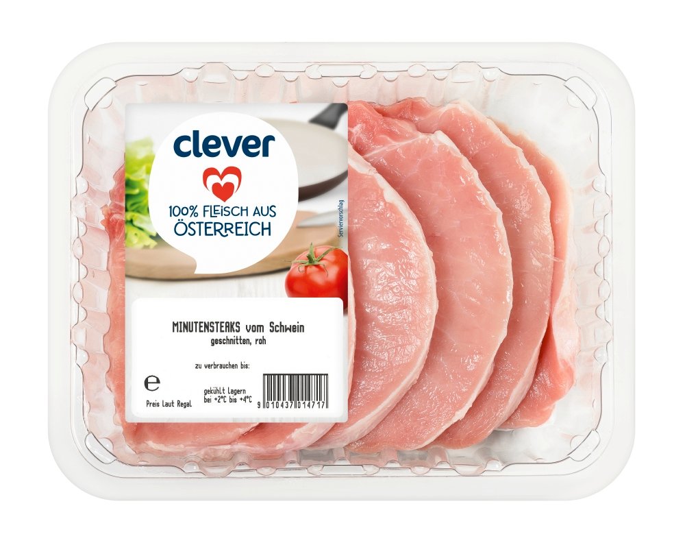 Clever Schweinsminutensteaks 6 Stk. | BILLA Online Shop