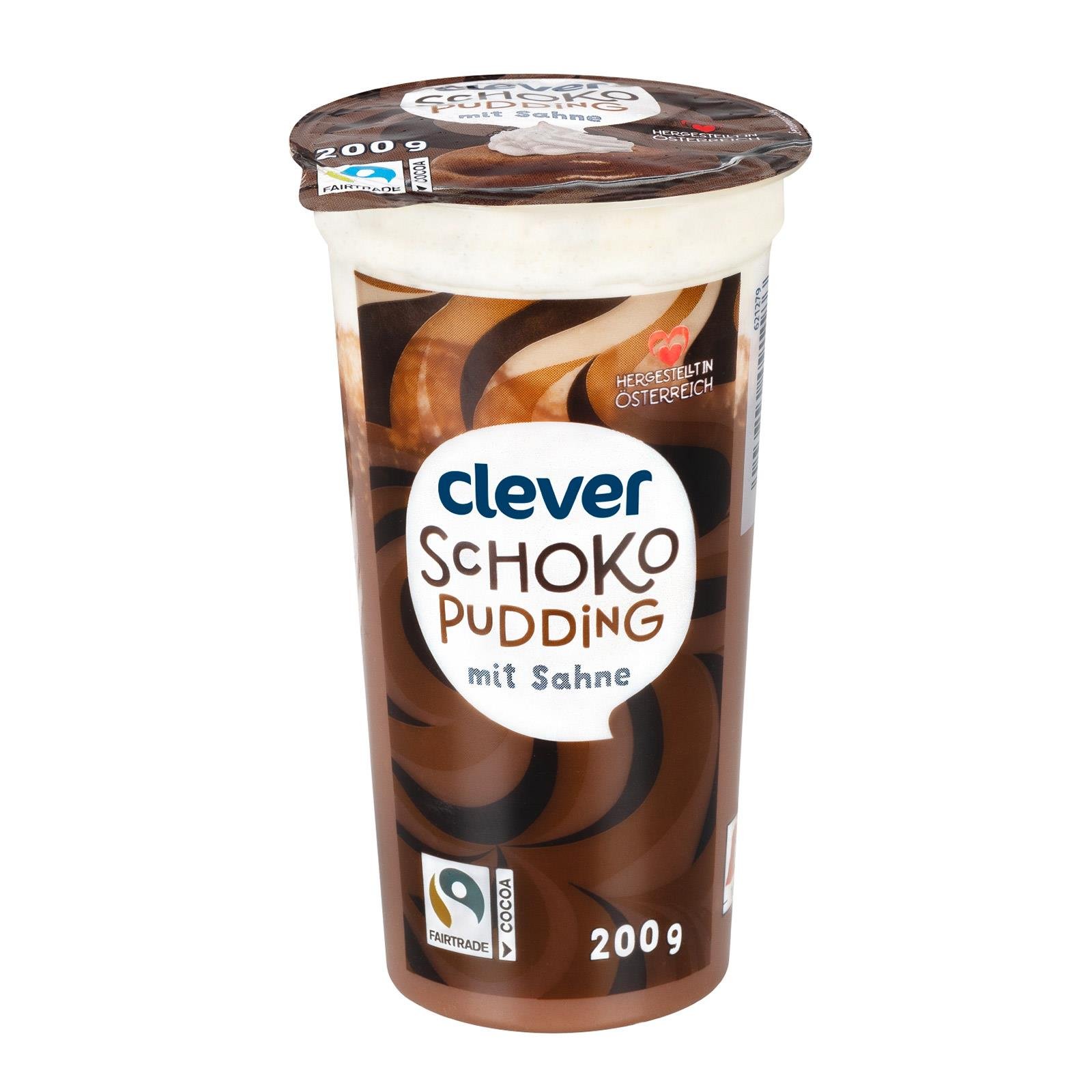 Clever Schokolade Pudding mit Sahne | BILLA Online Shop