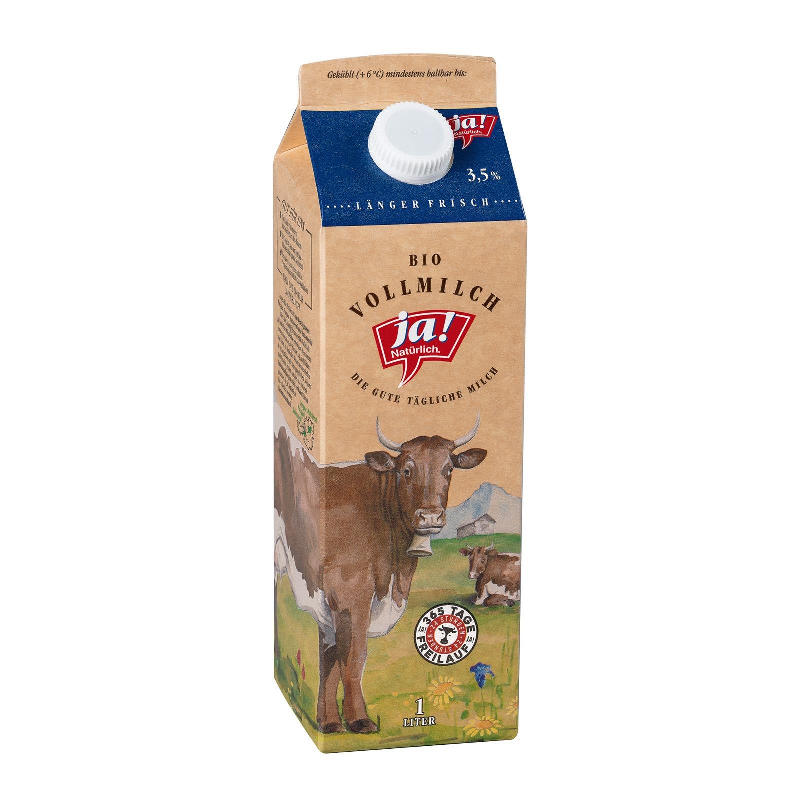 Ja! Natürlich Vollmilch länger frisch 3.5% | BILLA Online Shop