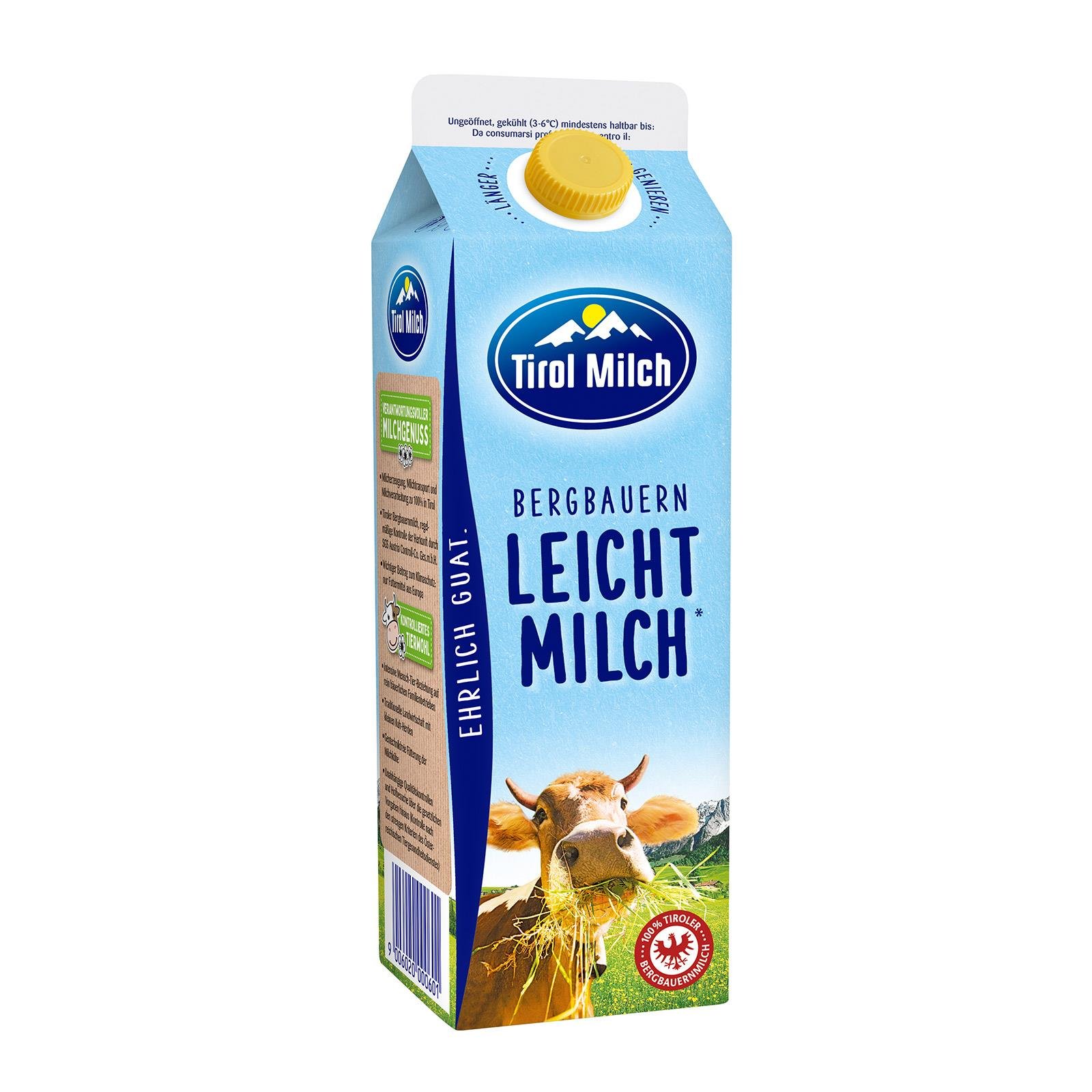 Tirol Milch Leichtmilch länger frisch 1.5% | BILLA Online Shop