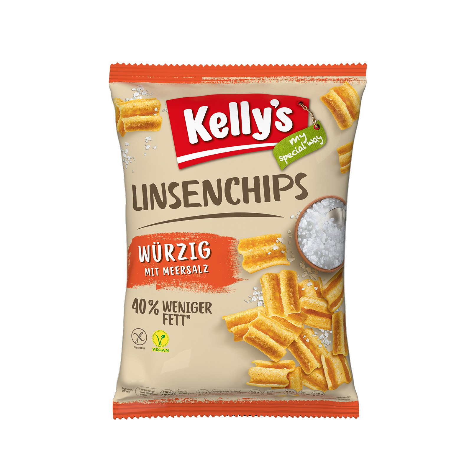 Kelly's Linsenchips Meersalz | BILLA Online Shop
