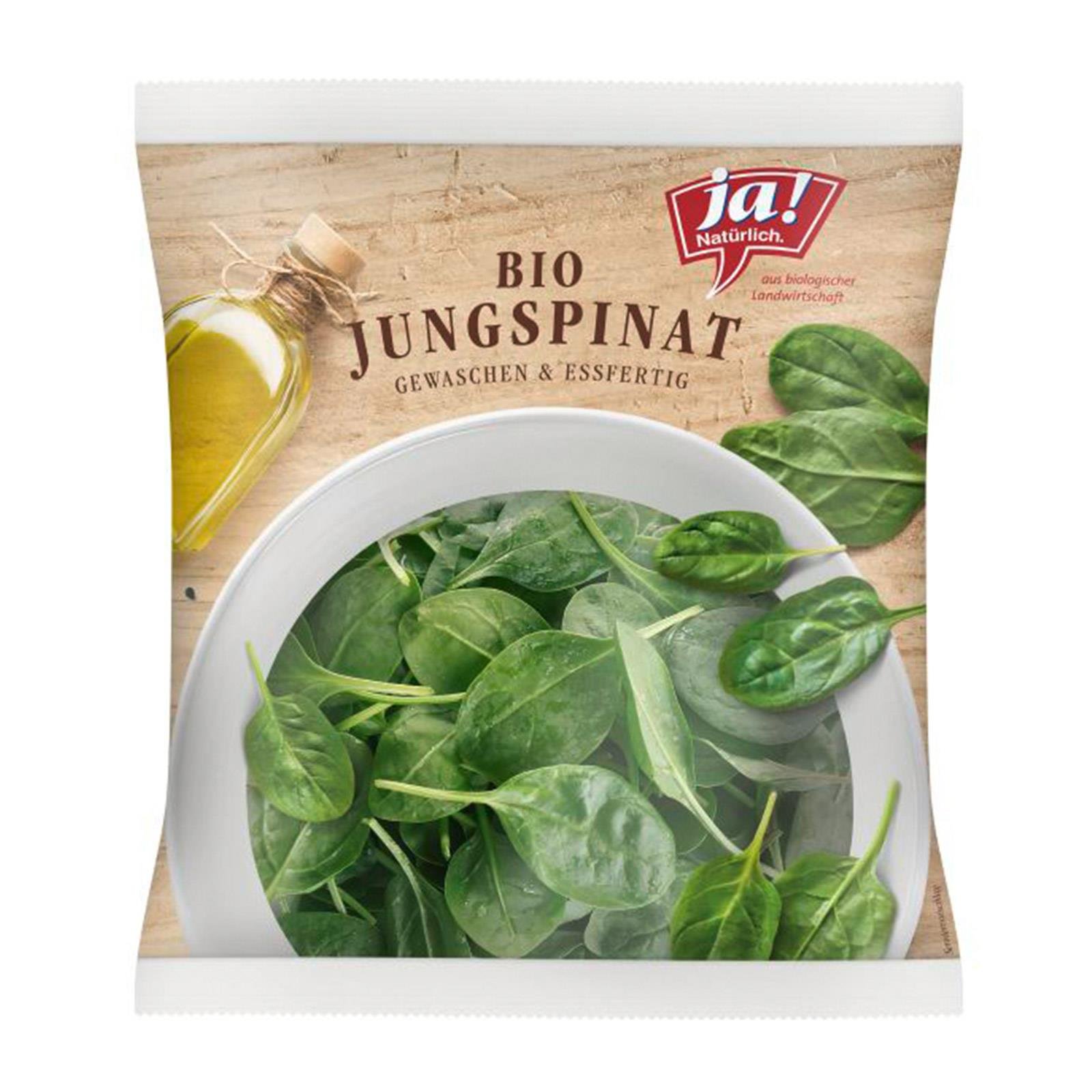 Ja! Natürlich Bio Jungspinat | BILLA Online Shop