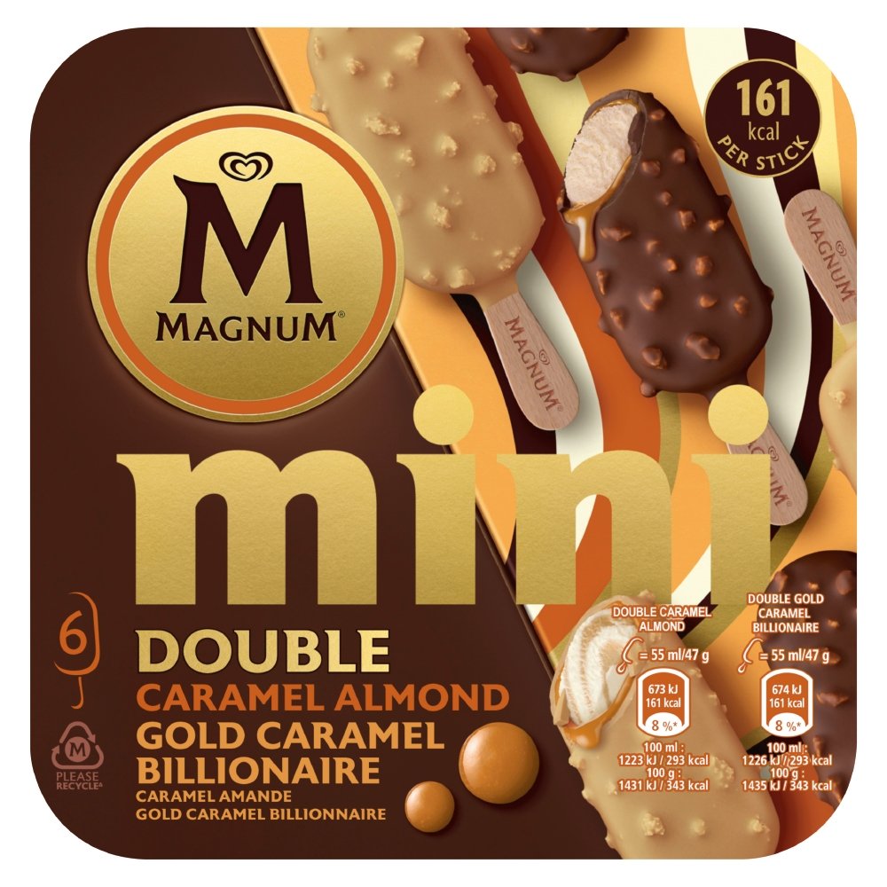 Eskimo Magnum Mini Double Gold Caramel Billionaire 6er | BILLA Online Shop