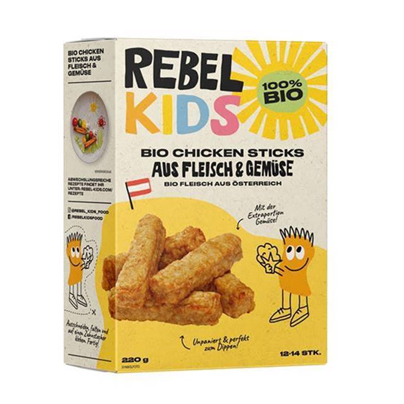 Rebel Meat Kids Bio Hühnersticks | BILLA Online Shop