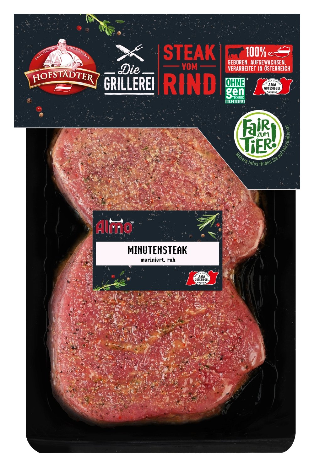 Hofstädter Die Grillerei Rind-Minutensteak mariniert | BILLA Online Shop