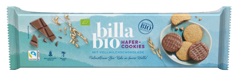 BILLA Bio Hafercookies mit Vollmilchschokolade | BILLA Online Shop