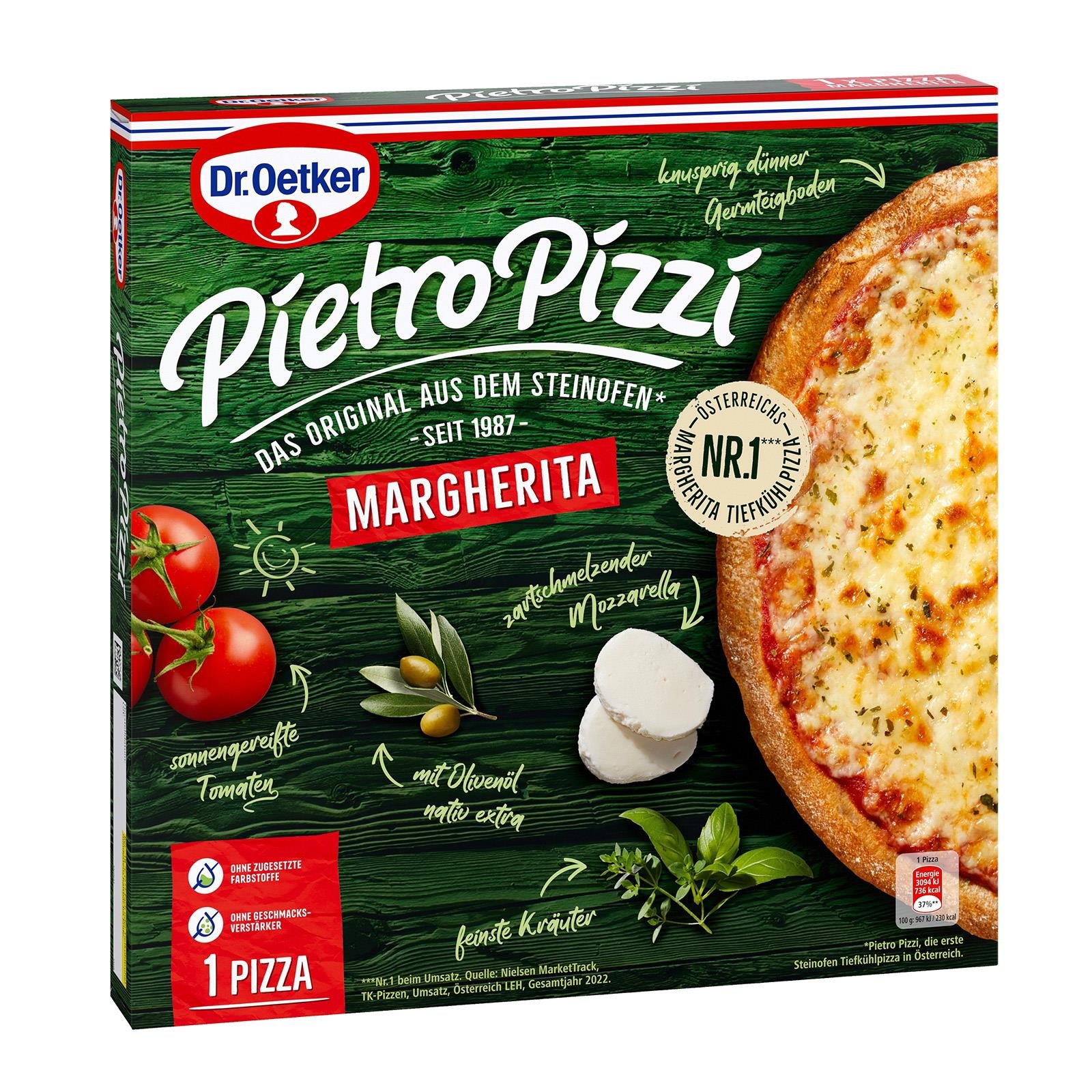 Dr. Oetker Pietro Pizzi Margherita 1er | BILLA Online Shop