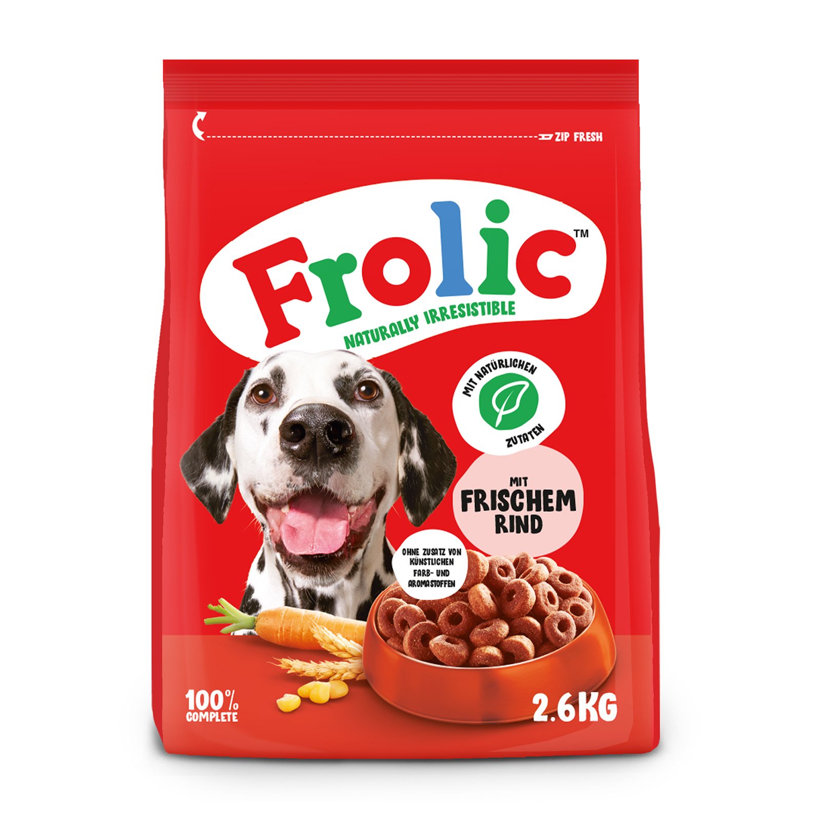 Frolic mit Frischem Rind , Karotten und Getreide | BILLA Online Shop