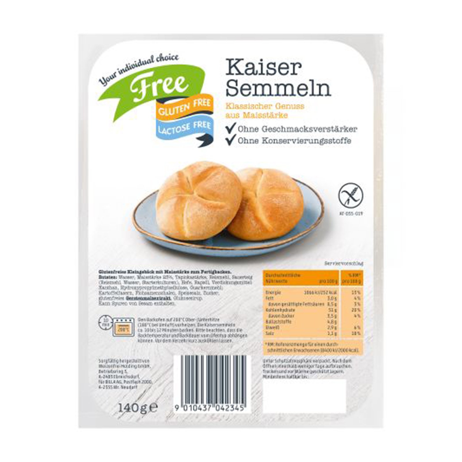 Free Glutenfreie Kaisersemmel | BILLA Online Shop