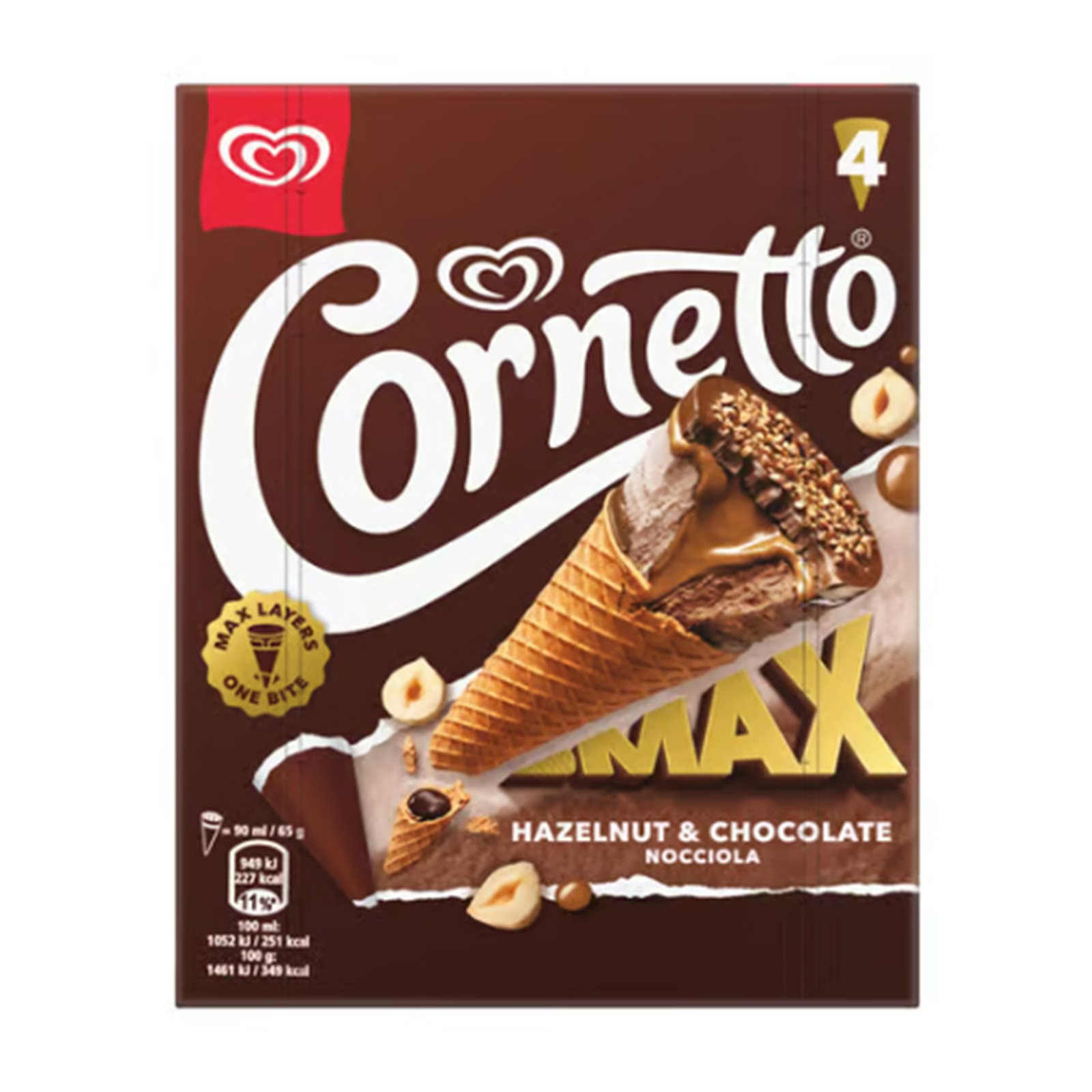 Eskimo Cornetto Max Hazelnut & Chocolate | BILLA Online Shop
