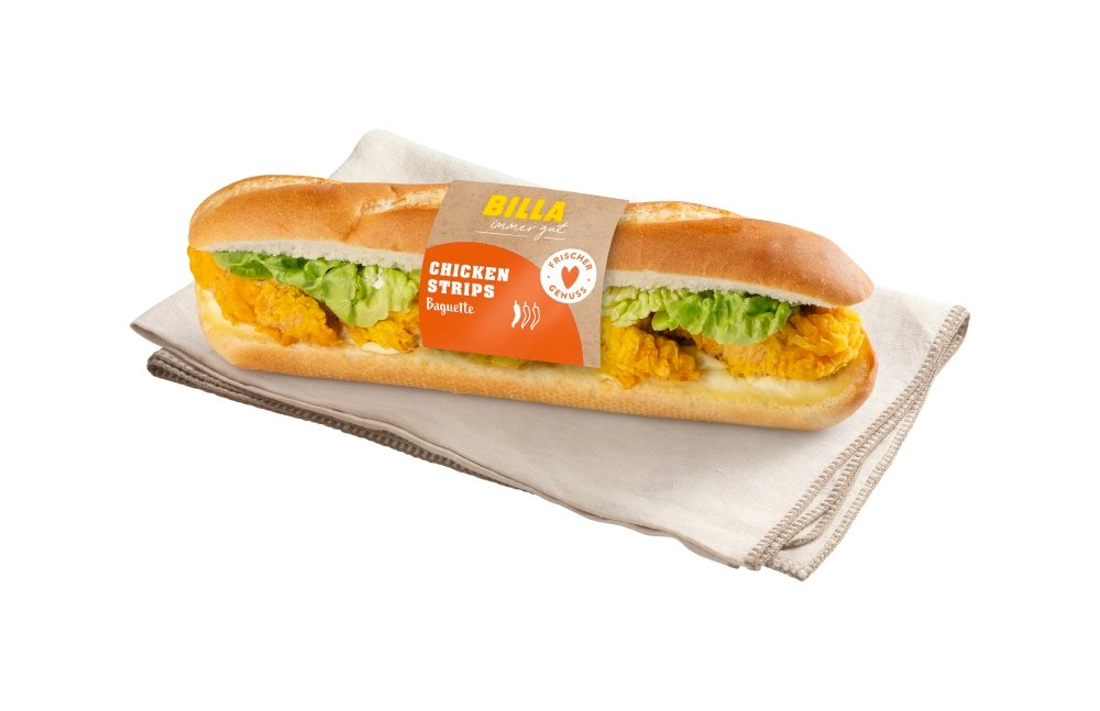 BILLA Baguette Chicken Hot Strips | BILLA Online Shop