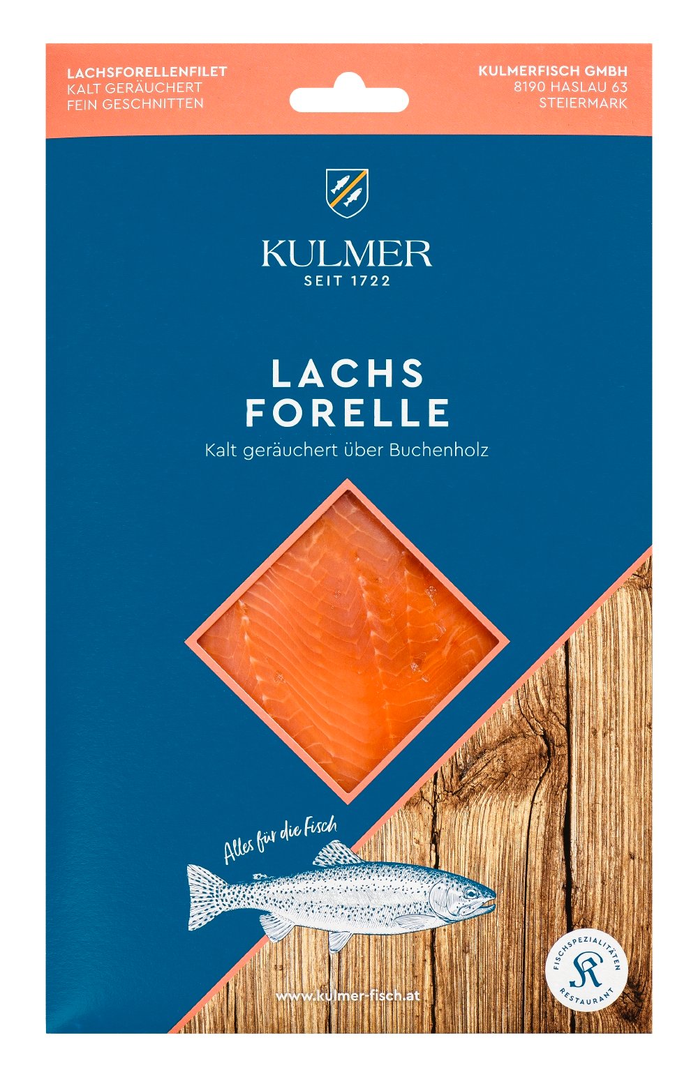 Kulmer Lachsforellenfilet Kalt geräuchert | BILLA Online Shop