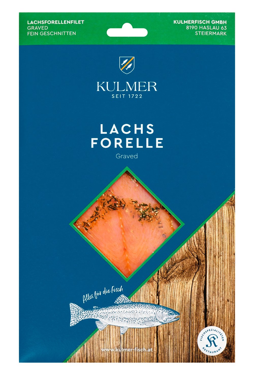 Kulmer Lachsforellenfilet Graved | BILLA Online Shop