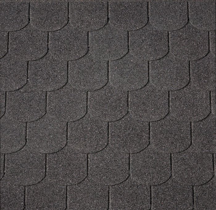 IKO Felt Shingles Black Curved | Felt Shingles | Tuin