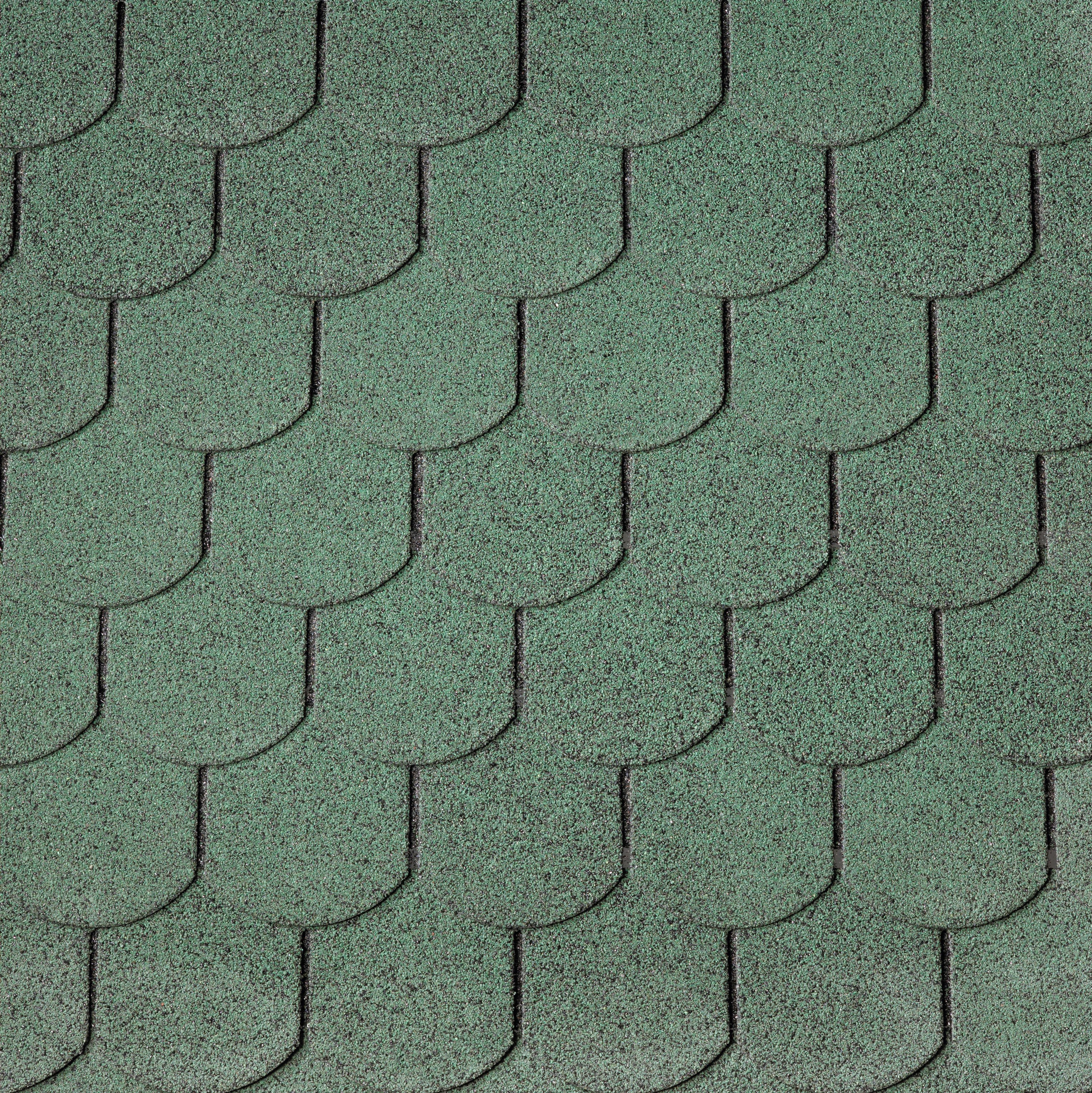Dachschindeln Biberschwanz Bitumen Grun 3m²