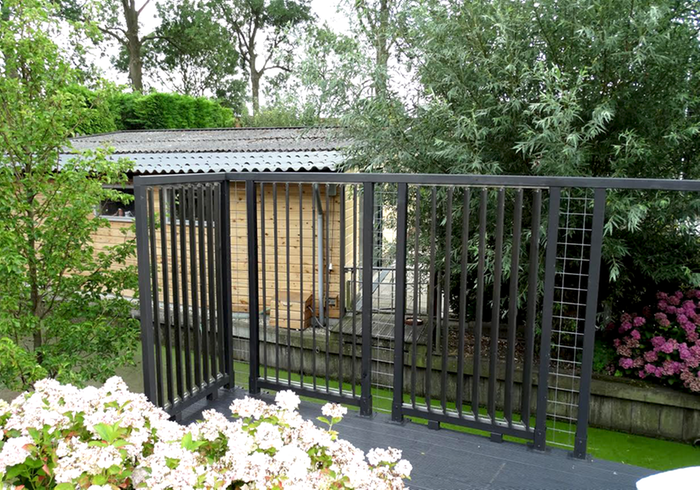 Flex Fence System 1.65m | Adjustable Louvre Rail Kit | Tuin UK Fencing ...