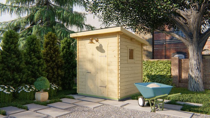 Eigo Garden Shed | 2.2 x 2.2m | From The Tuin UK Garden Sheds & Storage ...