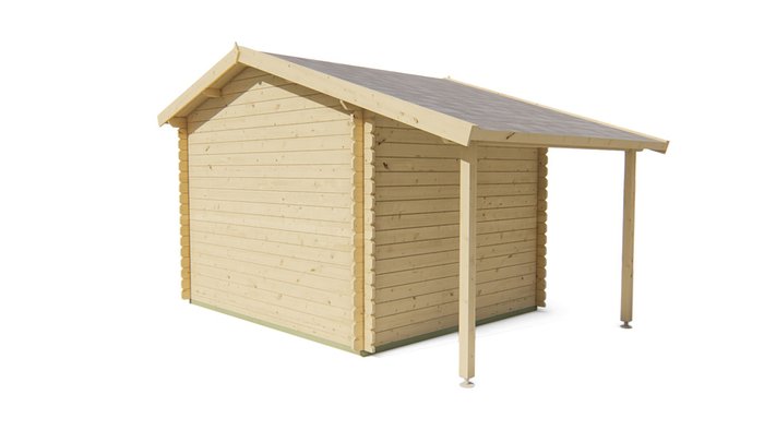 Lars Log Cabin 3x2.6m with Log Store