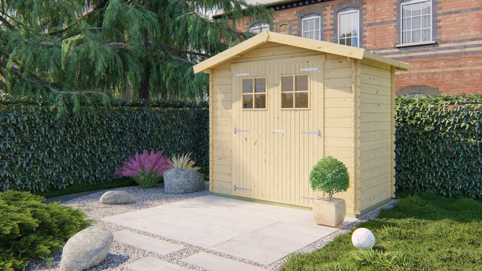 Malva Garden Shed | 2.6 x 1.5m | From The Tuin UK Garden Sheds ...