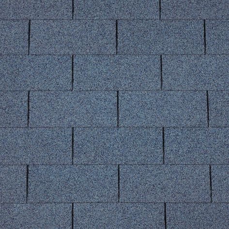 Blue Straight Felt Roofing Shingles For Garden Buildings