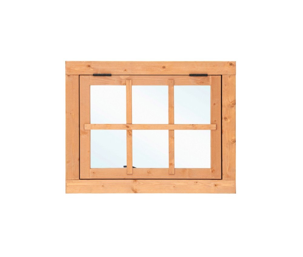 Douglas uitzetraam 6-ruits 90 x 70 cm - Enkel glas