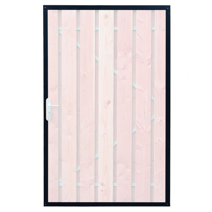 Ijzeren deurframe tuindeur op maat Stalen frames schutting deur