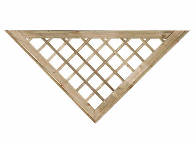 Trellis Insertion For Fences - Triangular Trellis - Buy at Tuin.co.uk