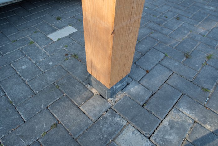 Concrete foundation post -Straight Model for M20