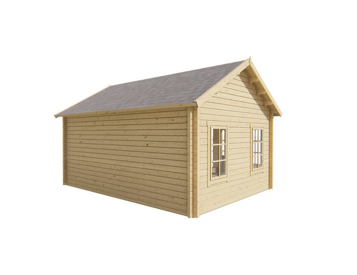 UPVC Trev Clockhouse | 70mm Wall logs | Tuin uk