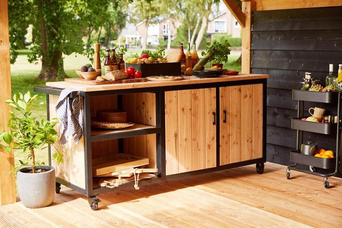Acero Outdoor Kitchen Station 1.9m | Tuin UK Garden & Glamping Range