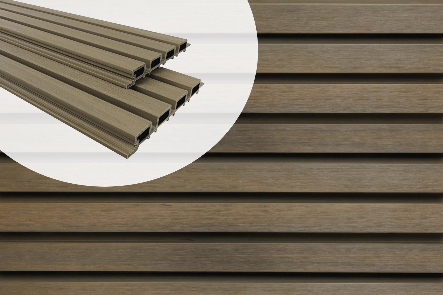 Composite Timmdek Quatro profil 2,6 x 21,9 X 300 cm Red Cedar