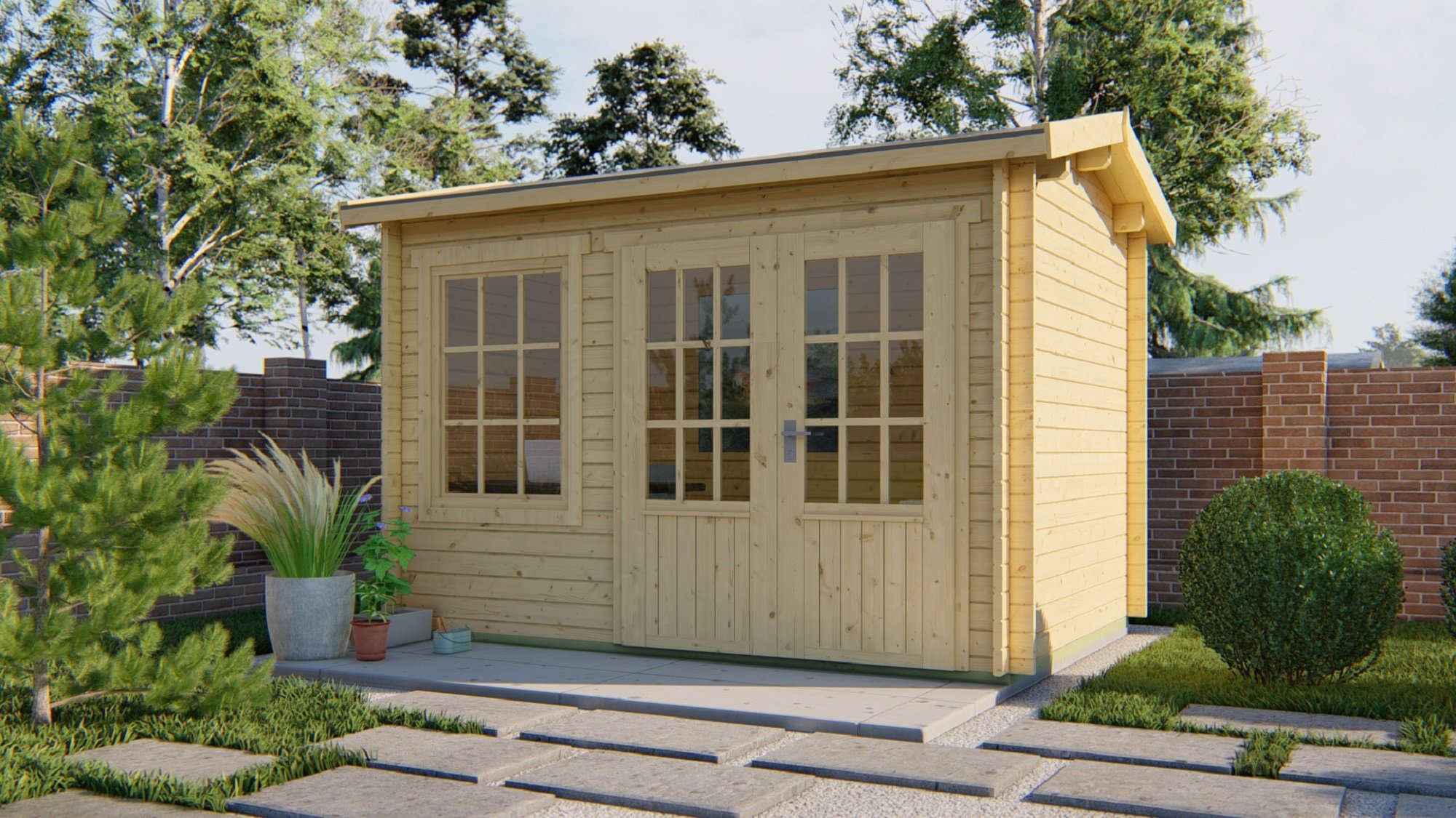 Daisy Log Cabin 3.5m x 2.5m - 40mm Logs