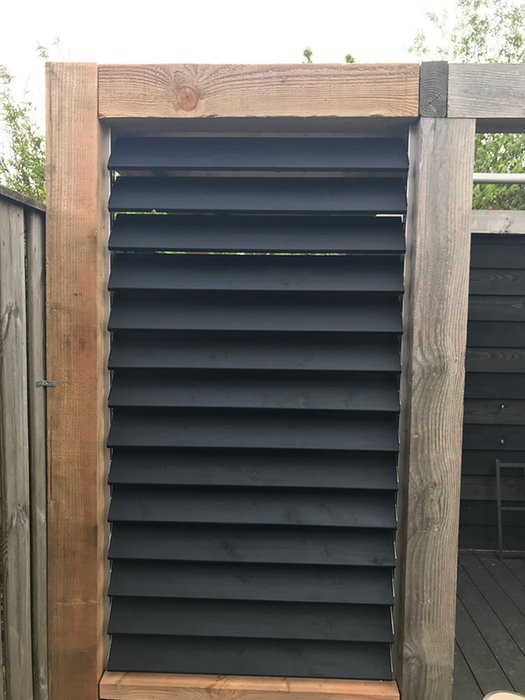 Flex Fence System 1.65m | Adjustable Louvre Rail Kit | Tuin UK Fencing ...