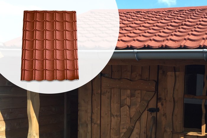 Dakpan Board Rood Aquapan 86 x 113 cm Werkend 0.86 m2