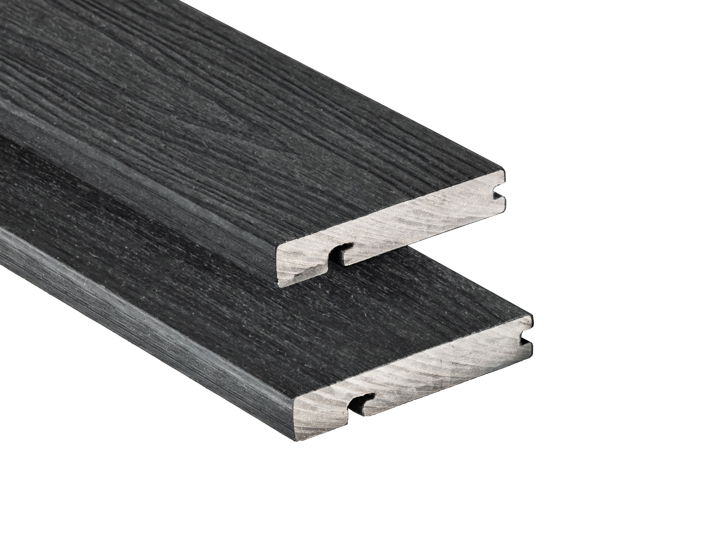 Vlonderplank Eindplank Composiet PuraShield Ebony Black 2,3 x 13,8 x 300 cm Voor Clips