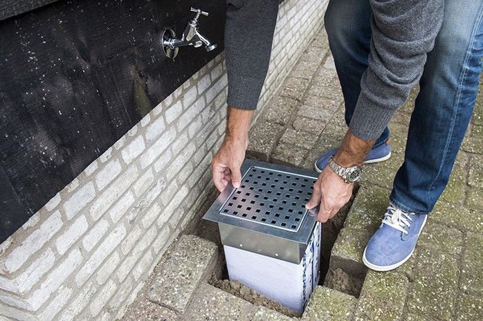 Hydroblob Infiltratieput 25 x 25 x 35 cm met verzinkt rooster